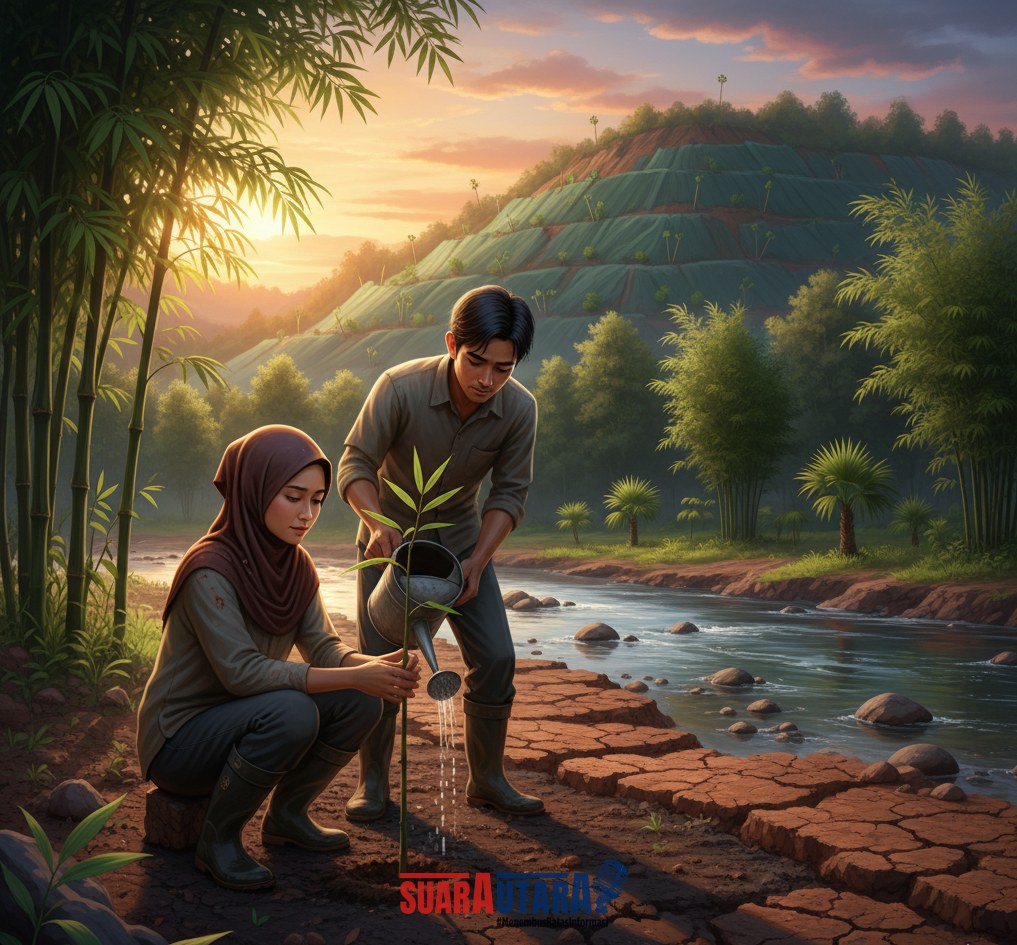 Lumpur Merah di Desa Sinabun - Suarautara.com